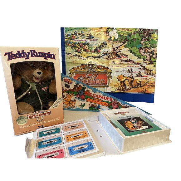 Worlds of Wonder | Toys | Teddy Ruxpin Works Original Box Map Book Tape ...